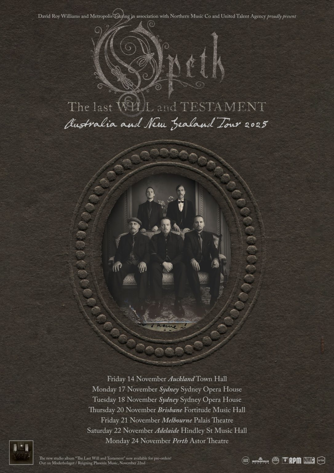 Opeth Bring Their Last Will And Testament Down Under
