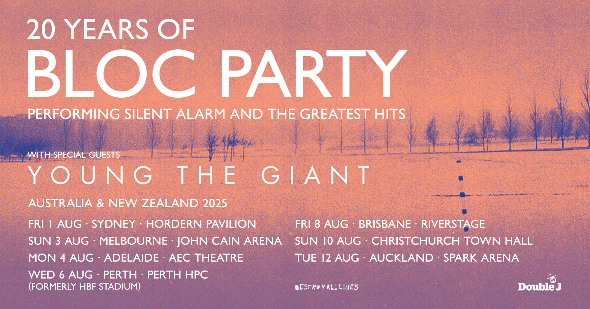 Bloc Party Announce Australian and New Zealand Anniversary