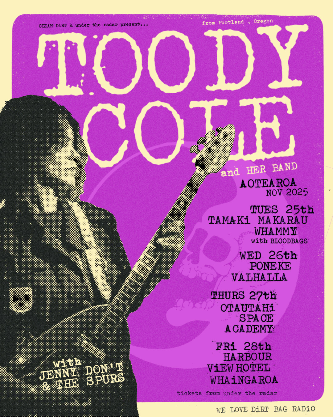 Toody Cole : Thee Rock and Roll Godmother To Tour Aotearoa